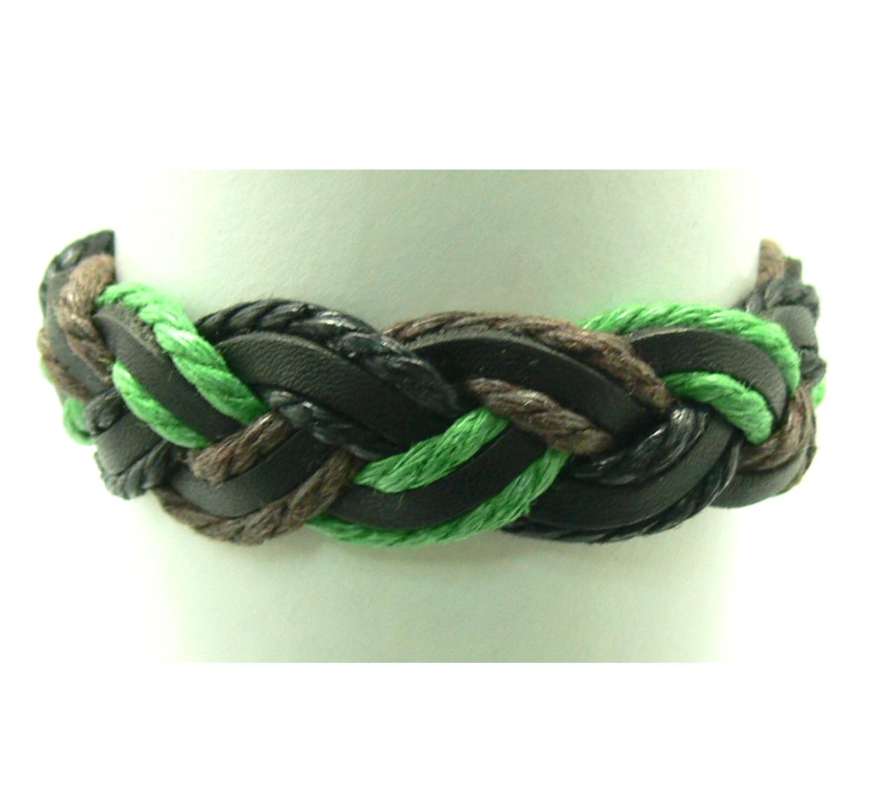 B692 BL Leather String Plaited